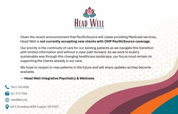 Fees - Head Well
